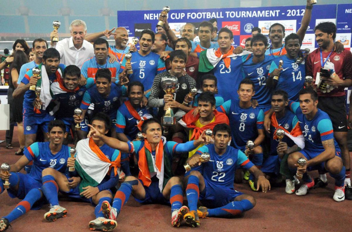 Nehru cup winners felicitates, presented Rs. 50,000 each - The Hindu