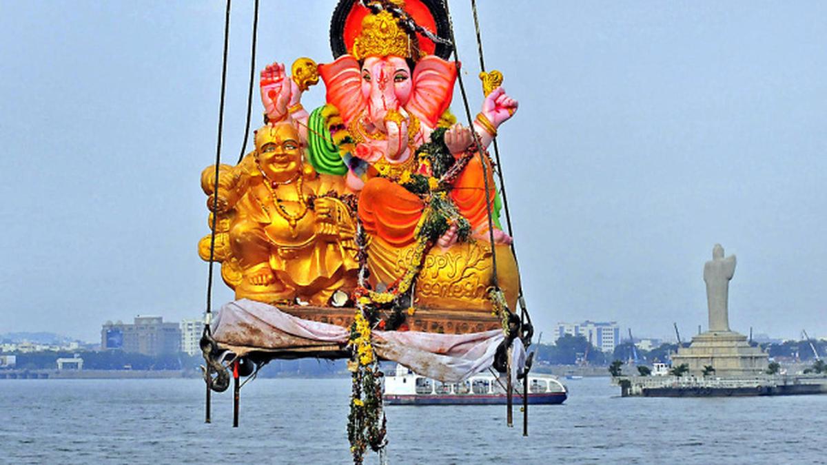 Ganesh immersion peaceful - The Hindu