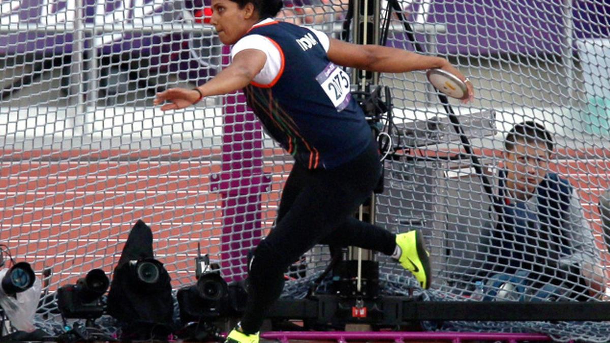 Poonia qualifies for discus throw final round, Seema out - The Hindu