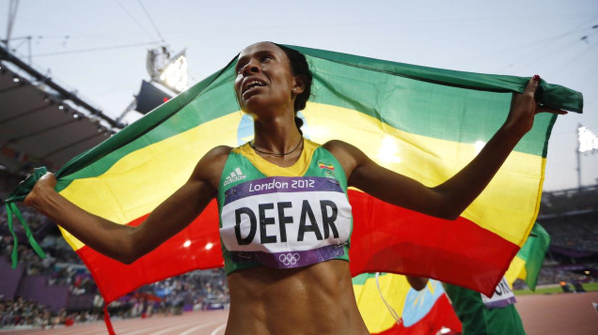Defar upstages Dibaba to win 5,000m gold - The Hindu