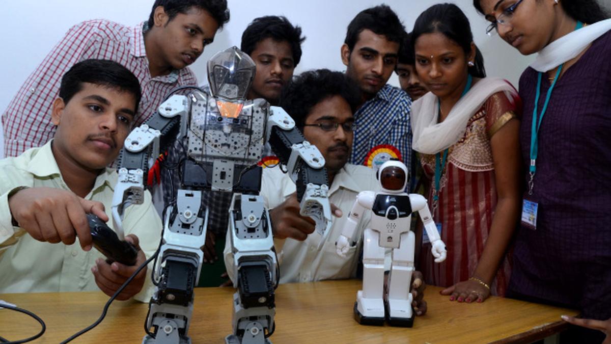 Robot models impress students - The Hindu