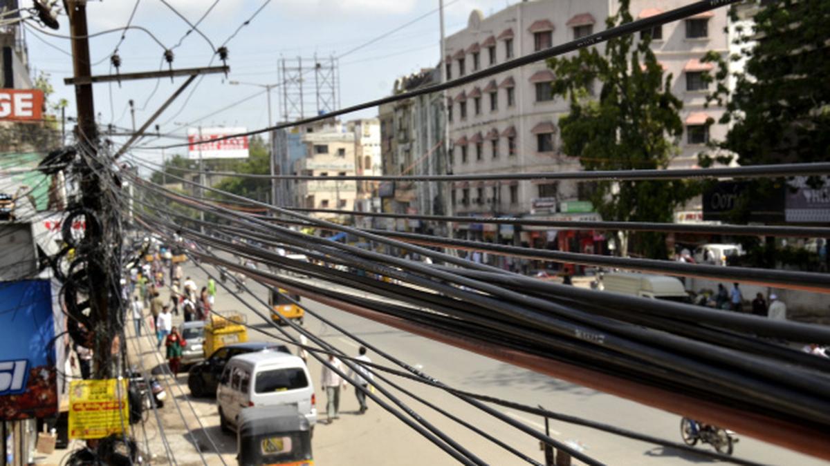 Dangling cable wires ruin cityscape - The Hindu