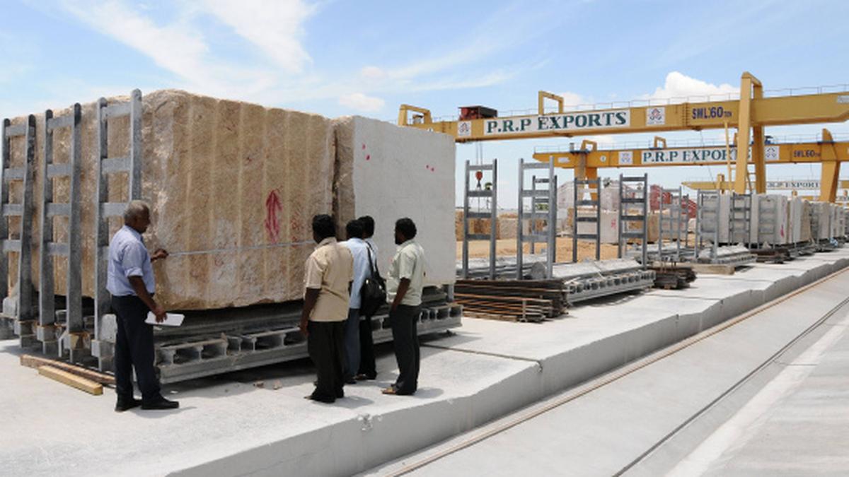 Nine companies banned from exporting granite - The Hindu