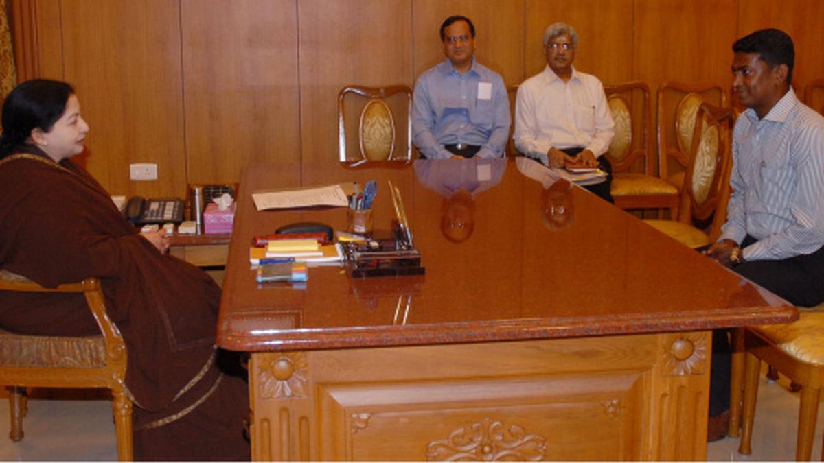 Alex Paul Menon thanks Jayalalithaa - The Hindu