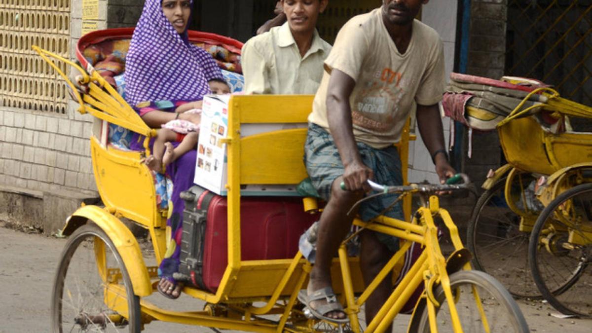 At the cycle rickshaw stand, it is business as usual - The Hindu