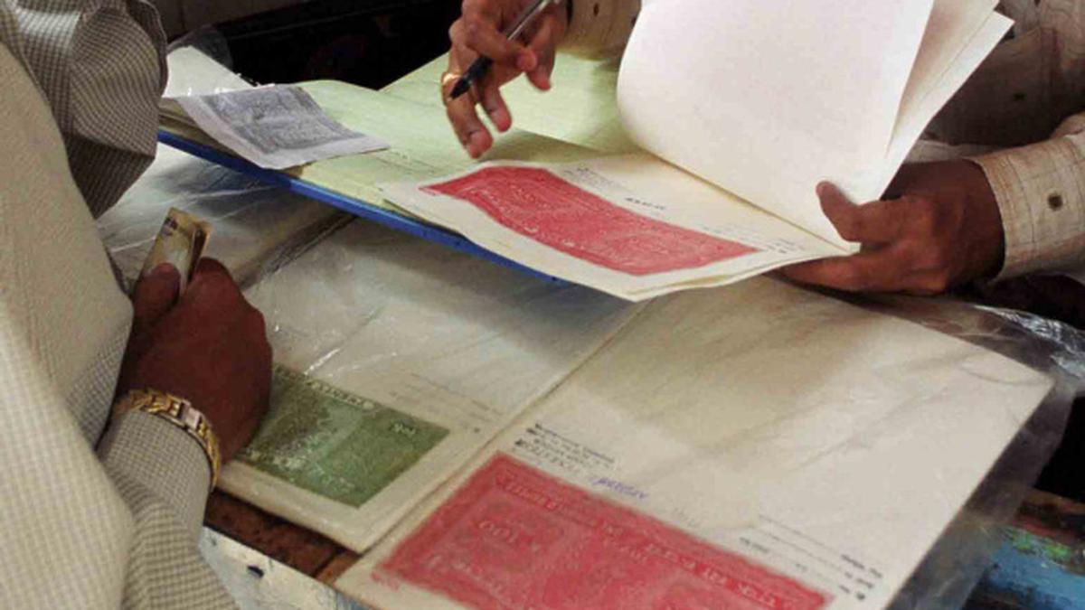 Stamp papers in short supply - The Hindu