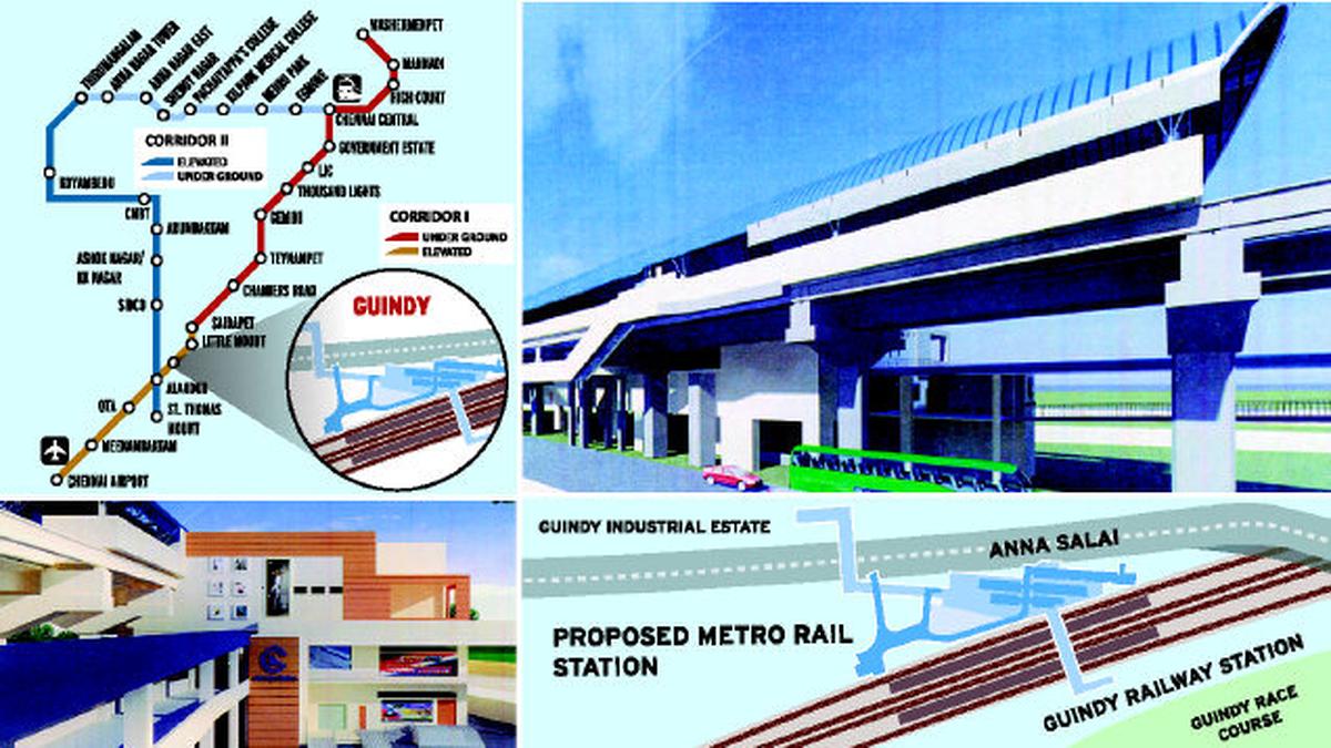 Green signal for elevated Metro line at Guindy - The Hindu