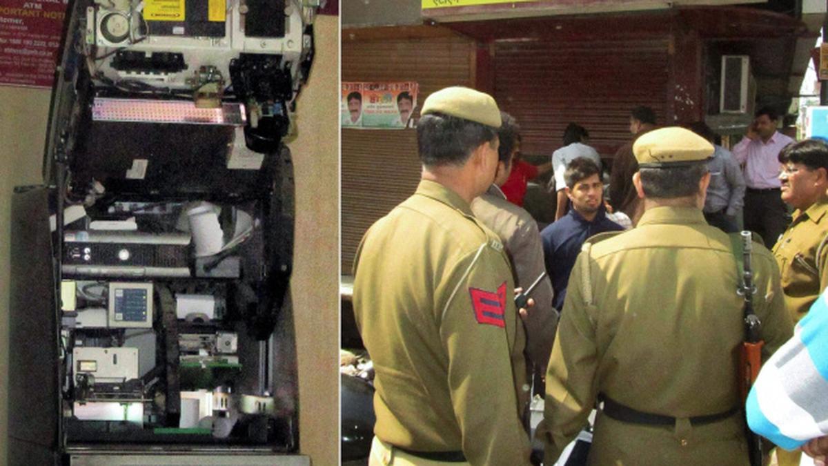 Robbers cut open ATM, loot 23 lakh - The Hindu