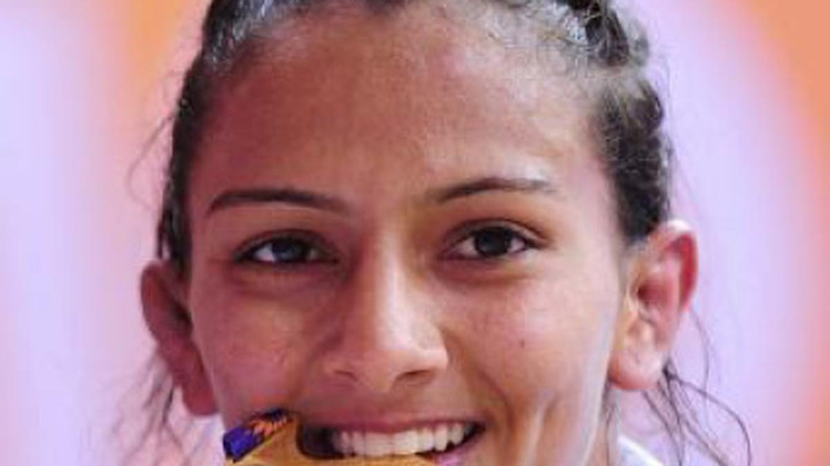 Geeta wins gold in Asian qualifying event, books London berth - The Hindu