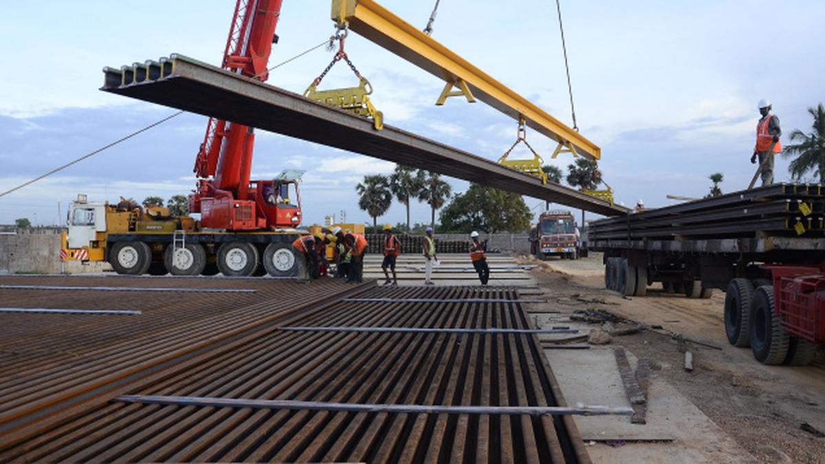 Metro on fast track as rails arrive - The Hindu