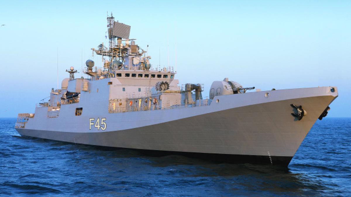 Navy inducts stealth frigate INS Teg - The Hindu
