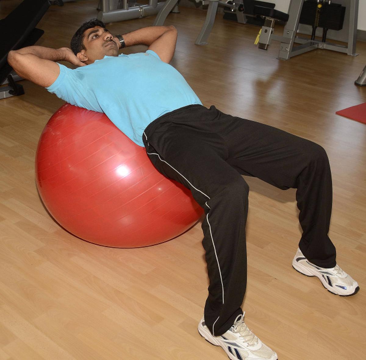 Swiss ball crunches - The Hindu