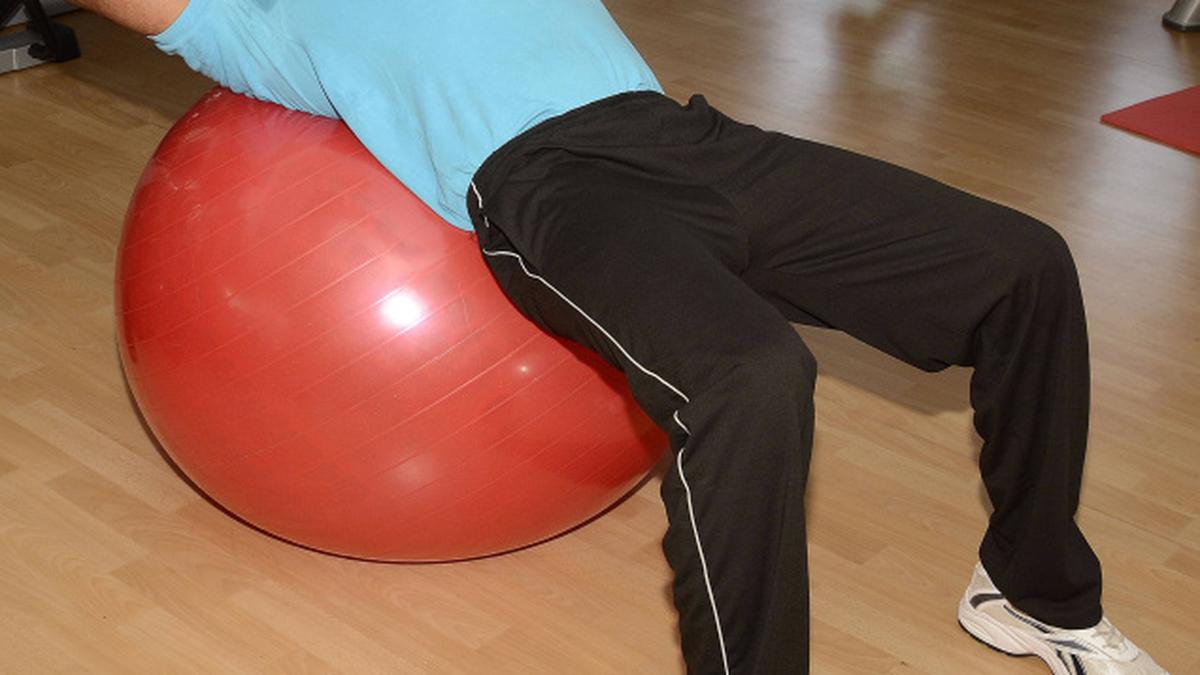 Swiss ball crunches - The Hindu