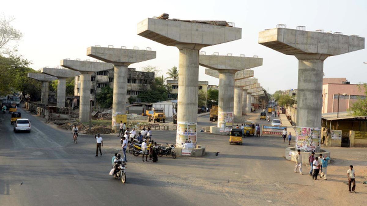 Long wait for land slows down Vyasarpadi flyover work - The Hindu