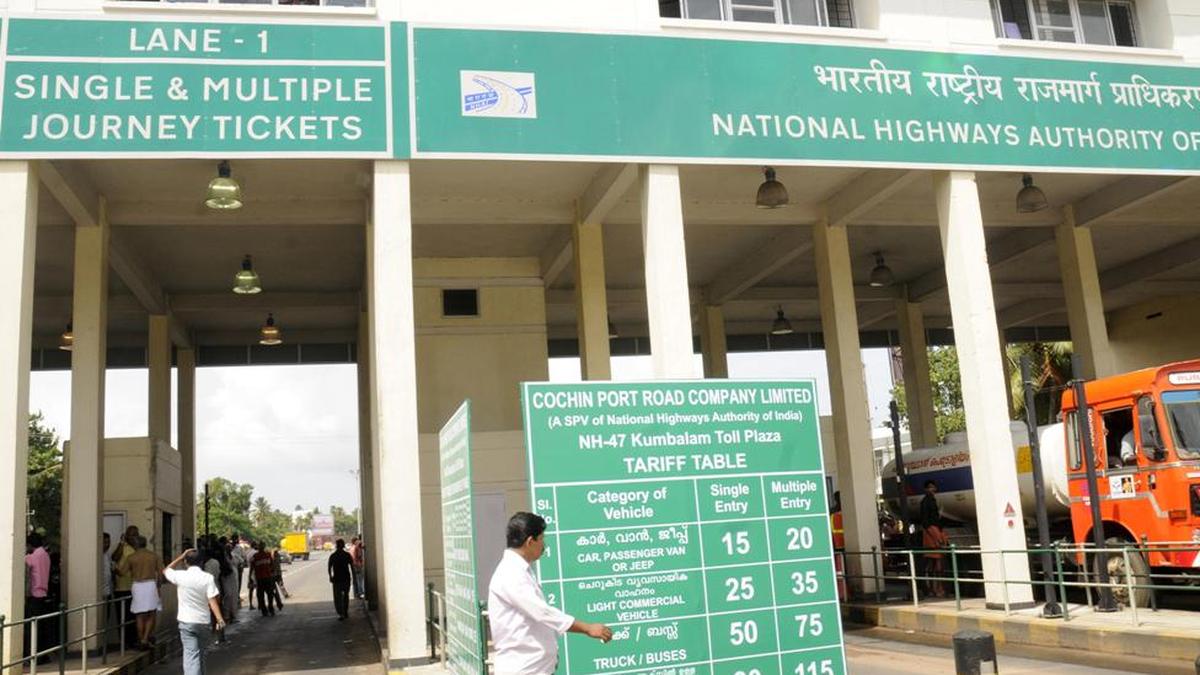 Edappally-Aroor stretch toll to be hiked from Sunday - The Hindu