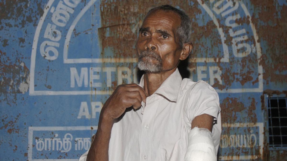 Man who lost arm in wall collapse struggling to make ends meet - The Hindu