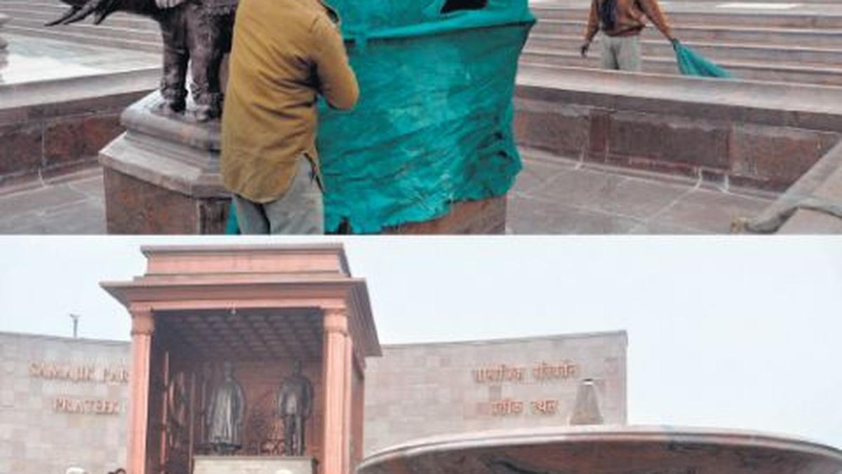 Draping of statues will be over today, says DM - The Hindu