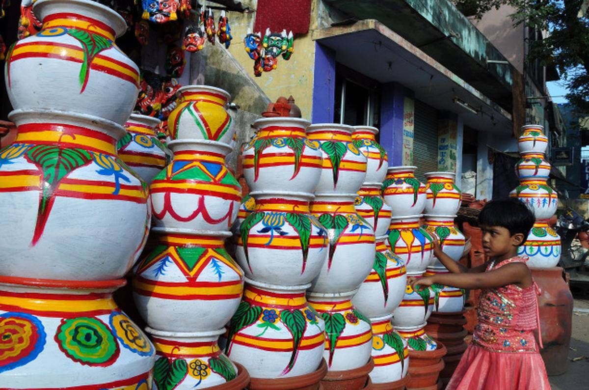 Pot Painting Designs For Pongal