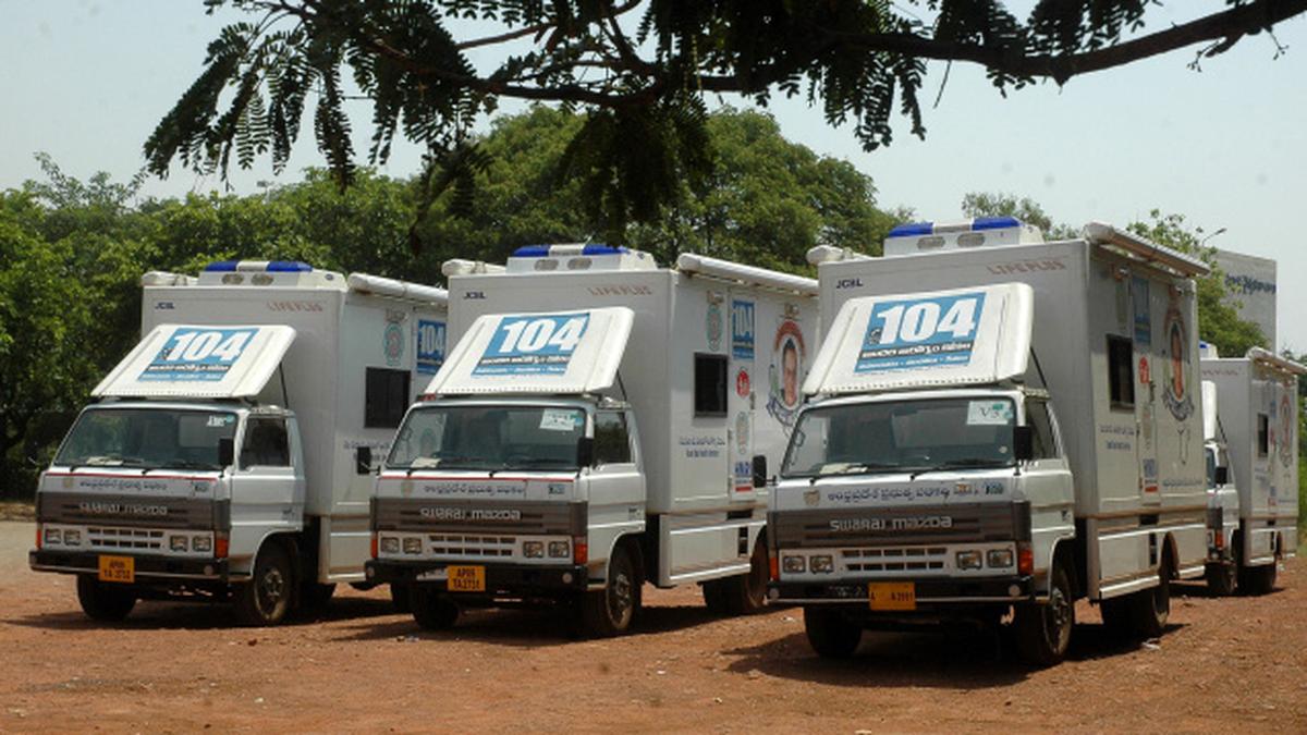‘104' ambulances off the road in emergency - The Hindu