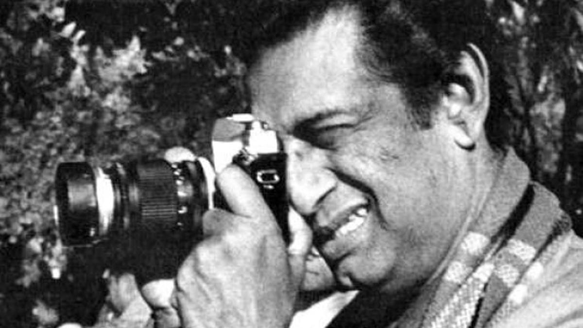 Portrait of Satyajit Ray at UN exhibition - The Hindu