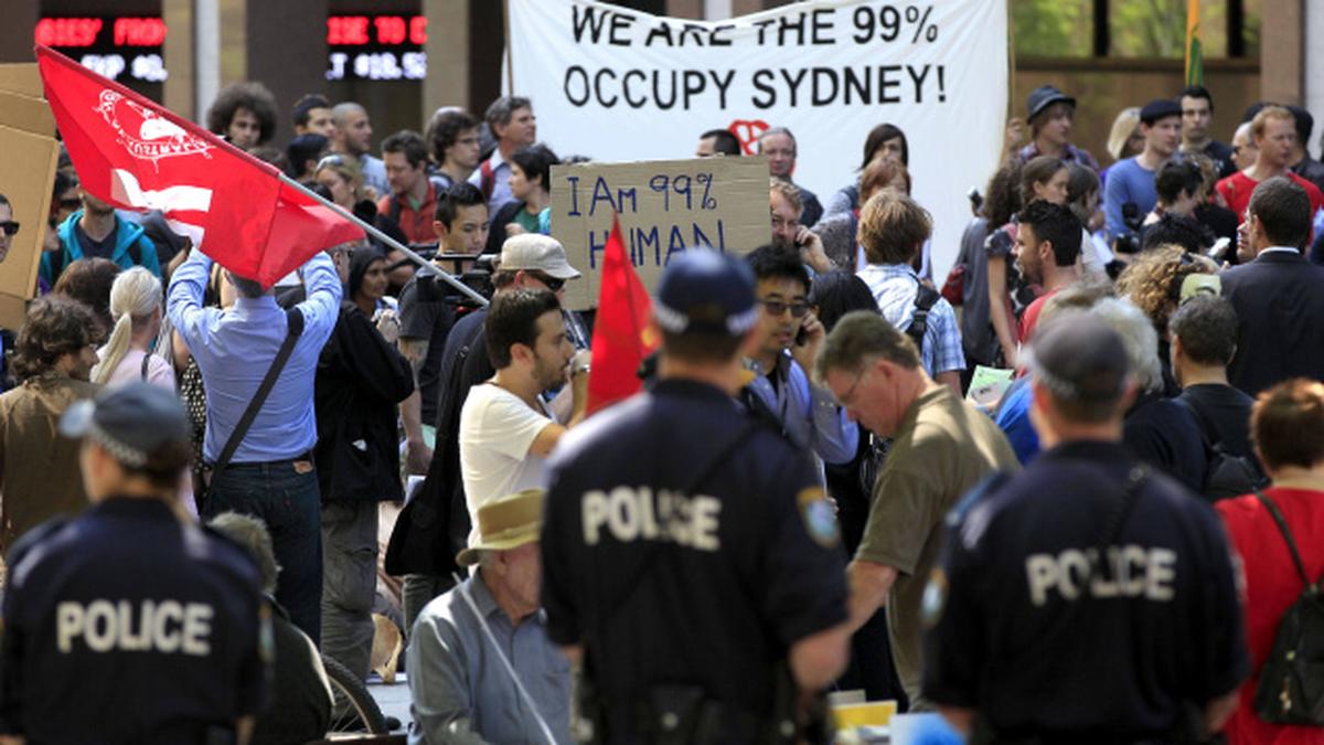 Occupy Sydney protesters take to the streets - The Hindu