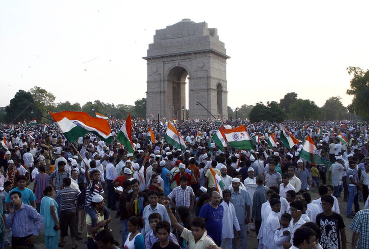 India Gate erupts in joy - The Hindu