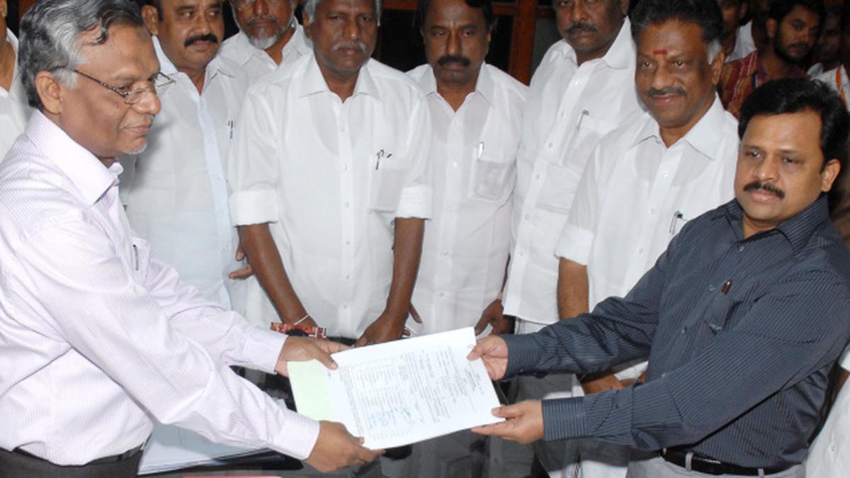 Rabi Bernard files papers for Rajya Sabha election - The Hindu