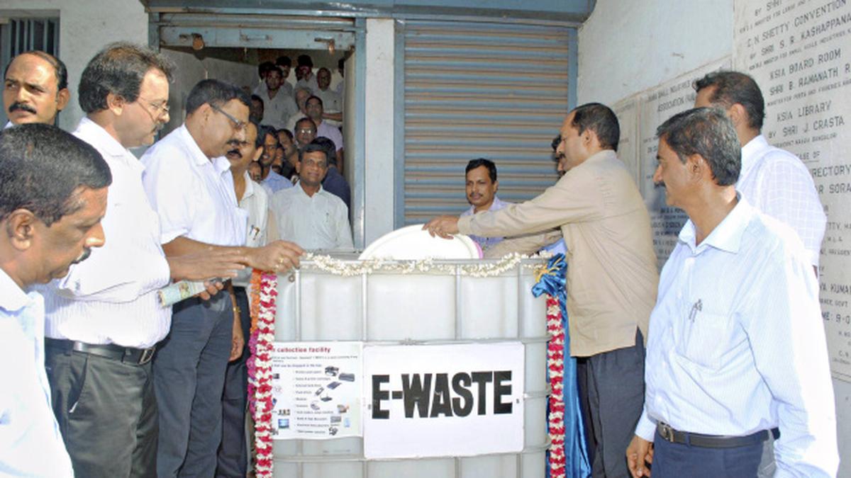 Three e-waste collection centres opened - The Hindu