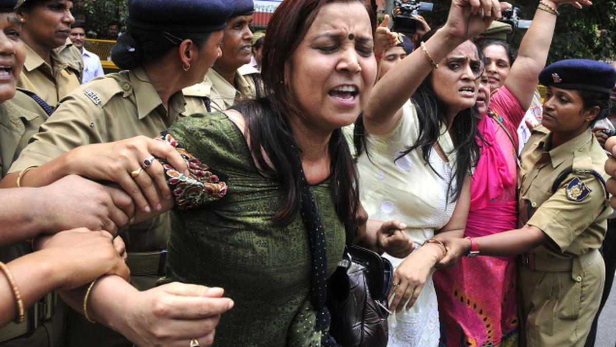 BJP stages protest in Delhi, Mumbai - The Hindu