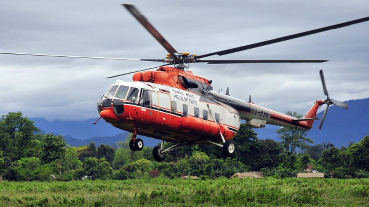 Bad weather affects search operations of missing chopper - The Hindu