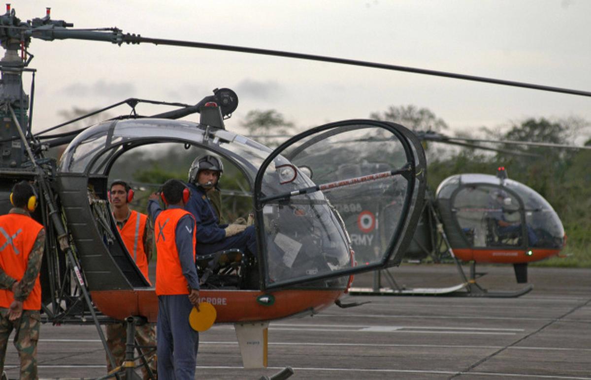 IAF presses 6 choppers to search Dorjee’s helicopter - The Hindu