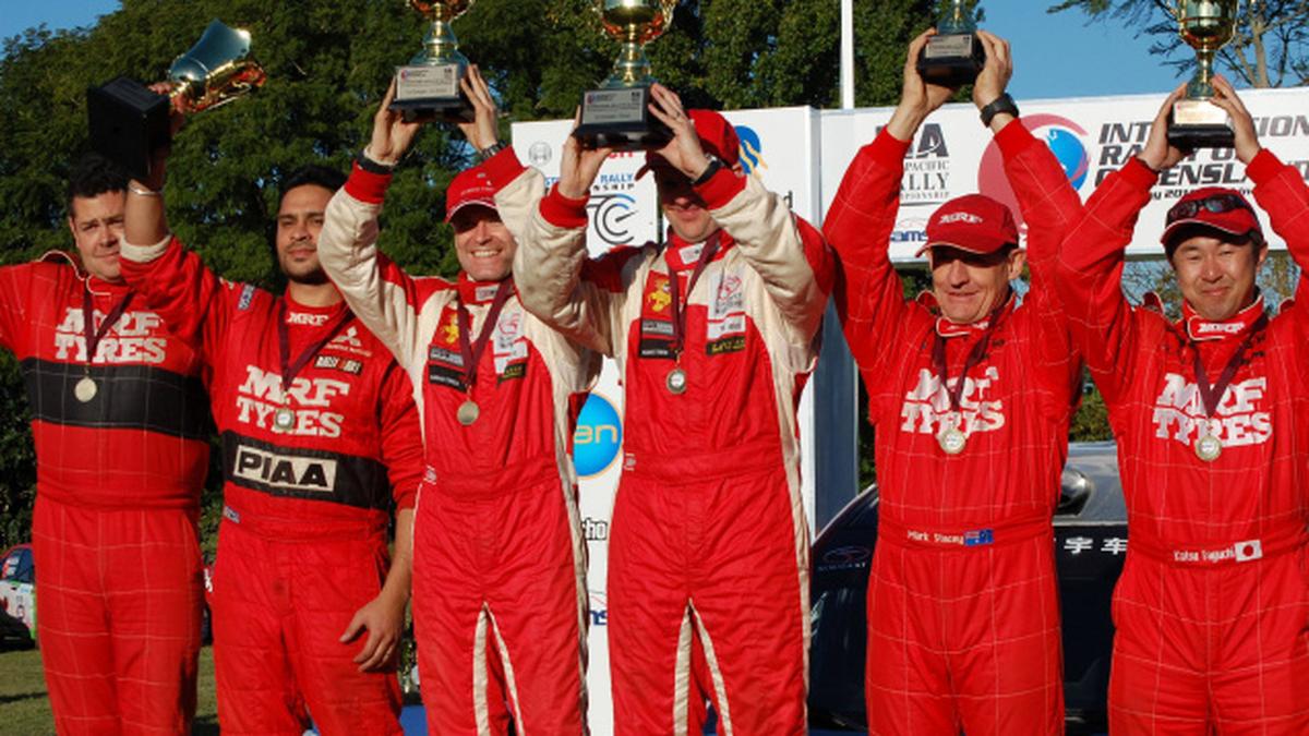 Team MRF drivers finish on the podium - The Hindu