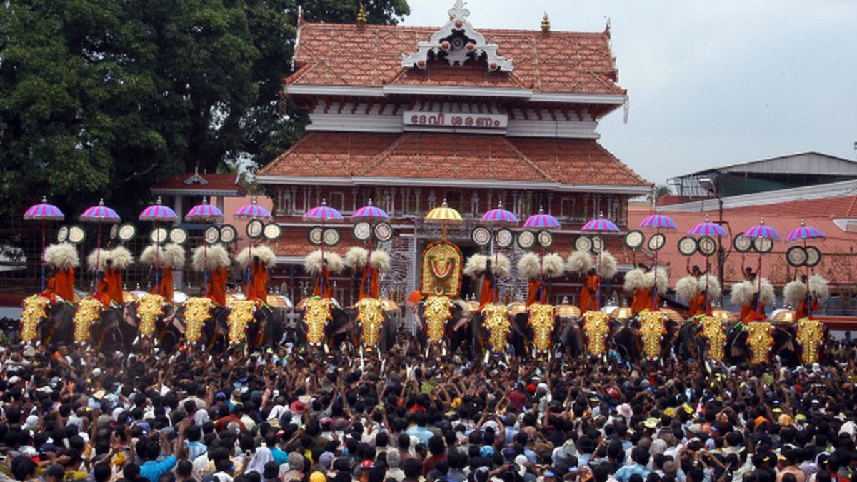 Festive mood grips Thrissur, Pooram on May 12 - The Hindu
