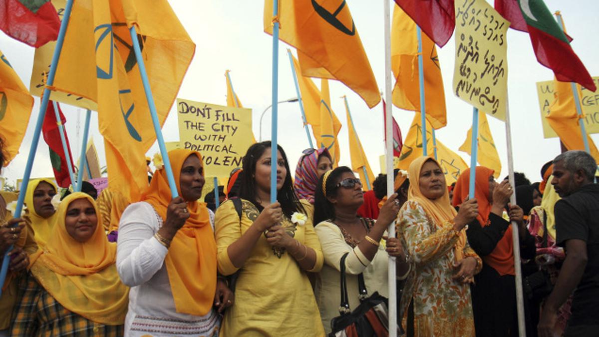 Maldivian protests continue as govt. puts blame on Opposition - The Hindu