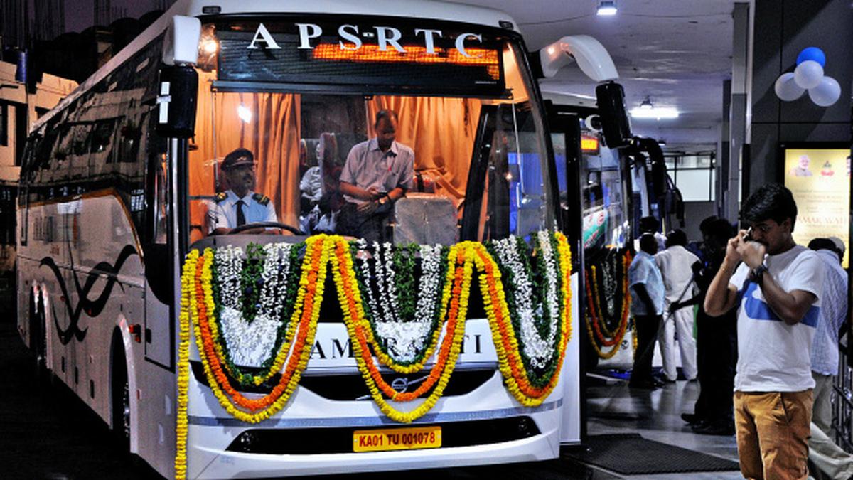 Bus stations across AP to be linked to PNBS - The Hindu