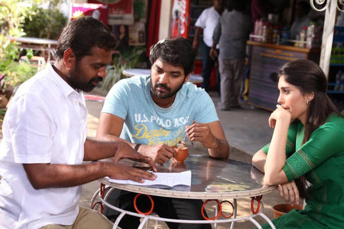 Shot at site: Scenes from the shooting site of Pugazh - The Hindu