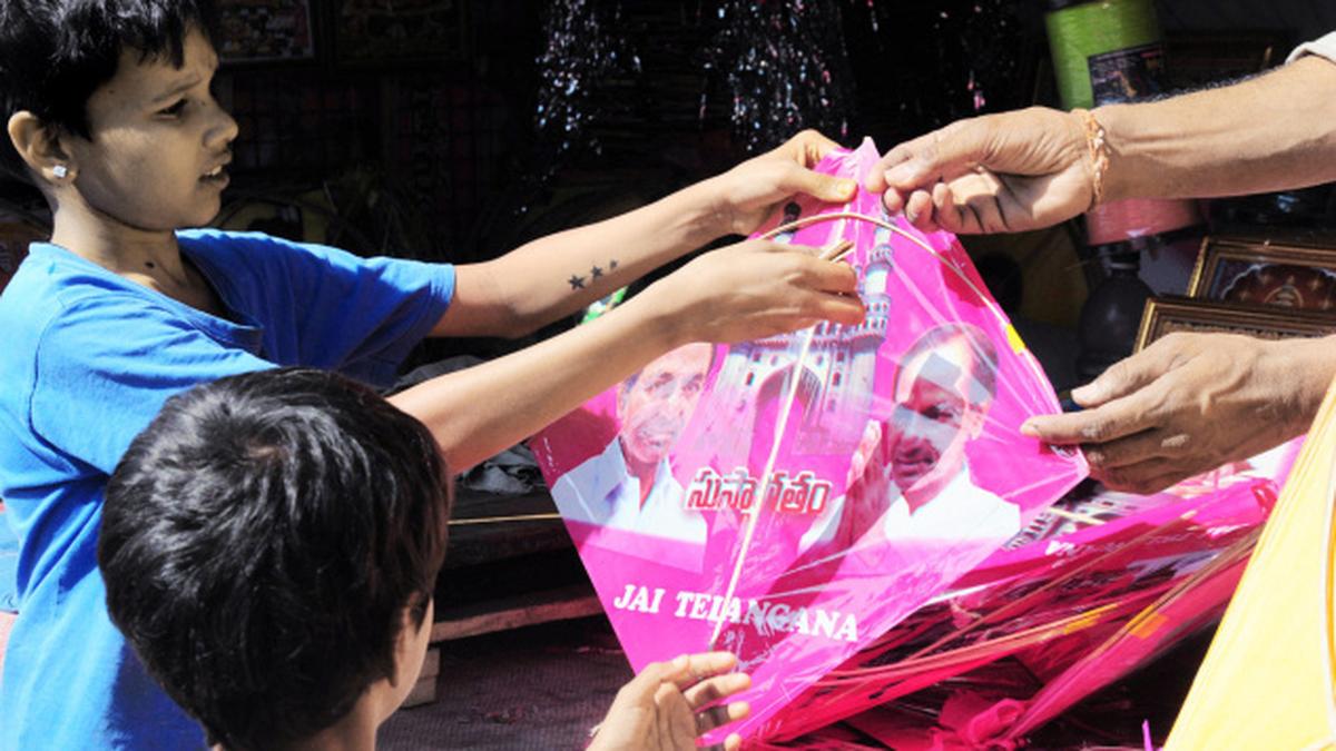KCR kites flood city markets - The Hindu