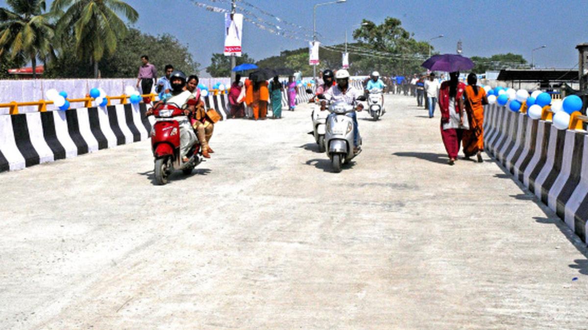 Pachalam rail overbridge opens to traffic - The Hindu