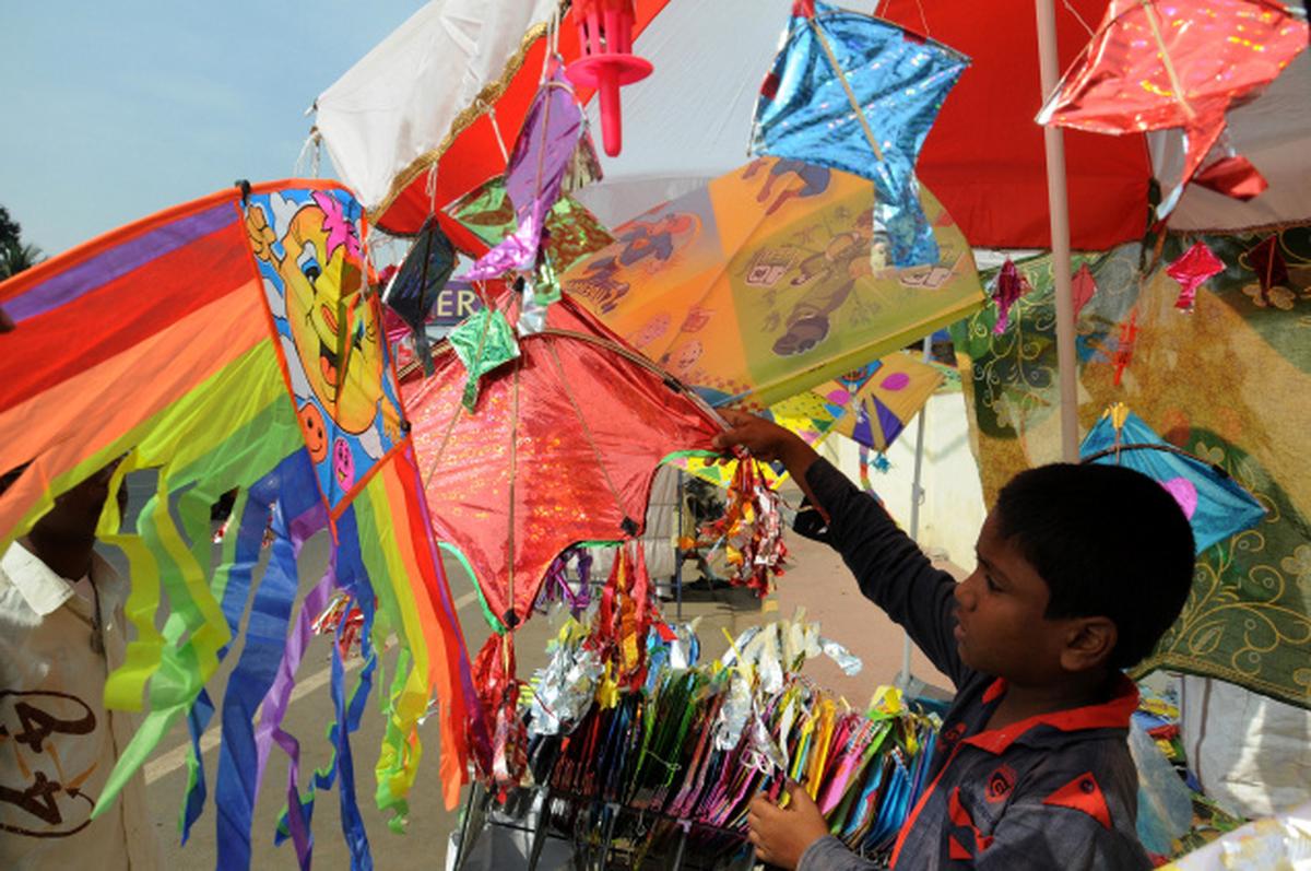 Craze for fancy kite flying growing in A.P. - The Hindu
