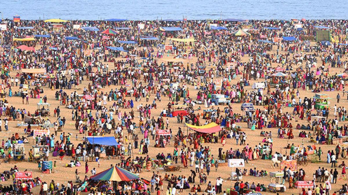 An ocean of humanity heads to beach fronts on Kaanum Pongal - The Hindu