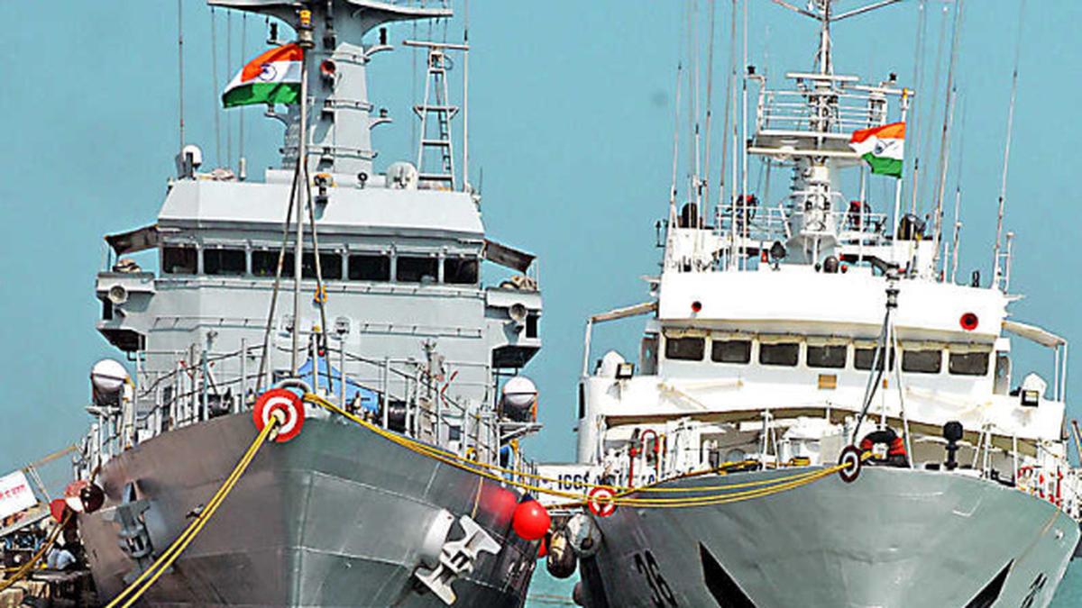 Two warships, ICG ship arrive at VOC Port - The Hindu