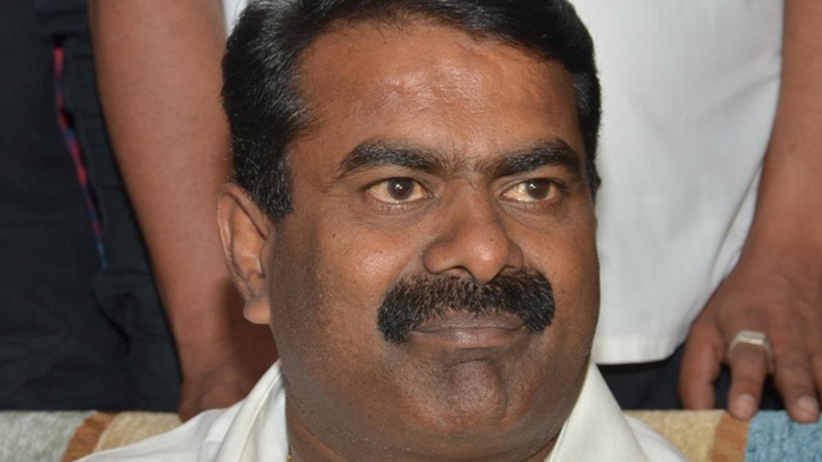 Seeman begins separate protest - The Hindu