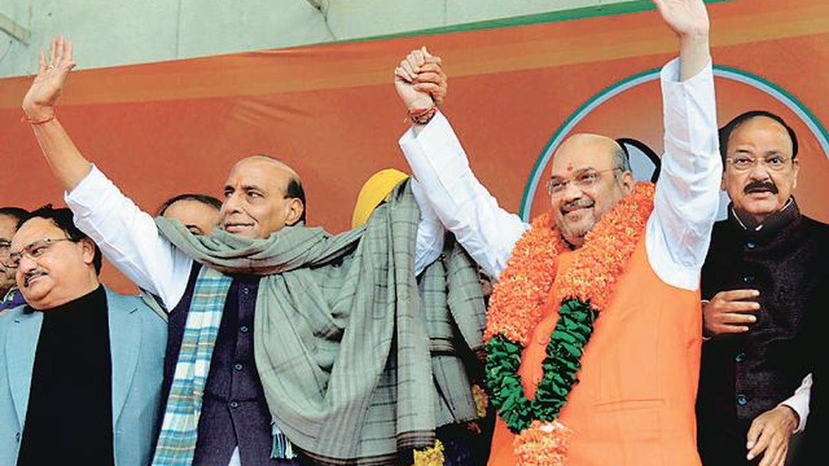 Amit Shah re-elected BJP president - The Hindu