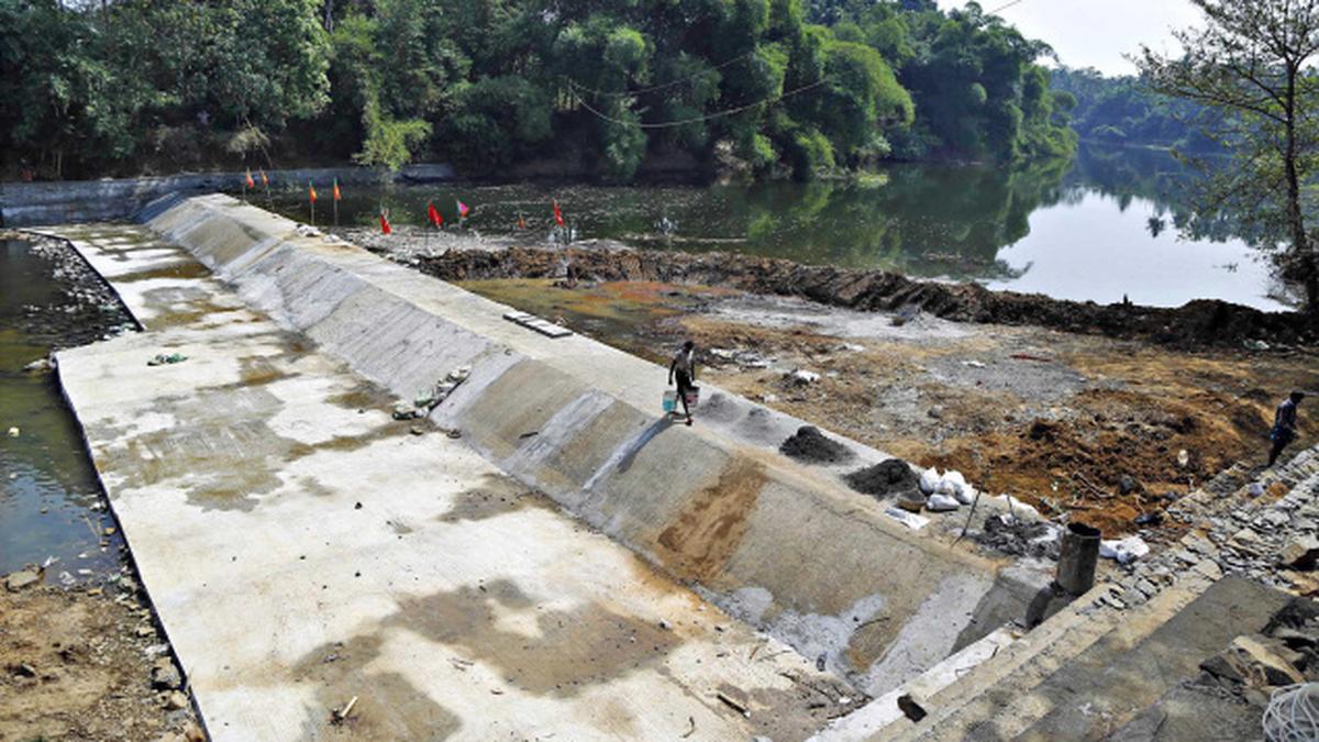 Move to demolish check-dam opposed - The Hindu