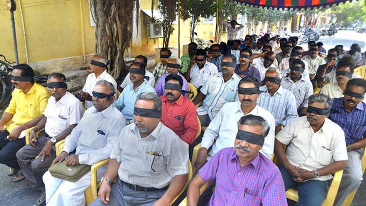 PWD engineers stage sit-in at main office - The Hindu