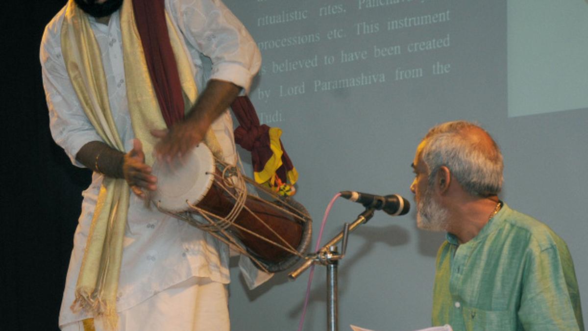 Dr. M.N. Moorthy, in his lec-dem on percussion instruments of Kerala ...
