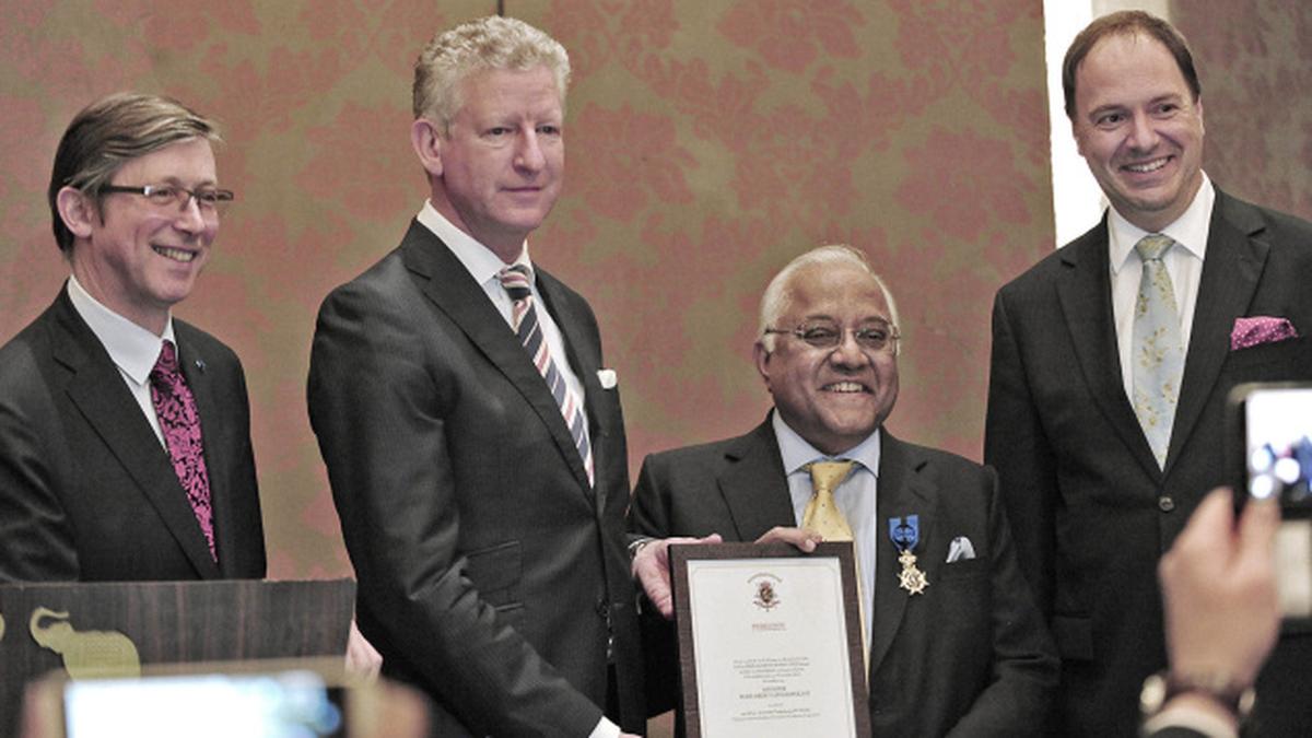 Belgium honours A.C. Muthiah - The Hindu