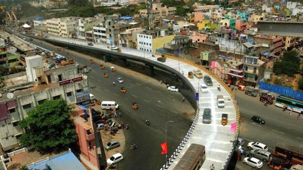 Anna Arch flyover opened for traffic - The Hindu