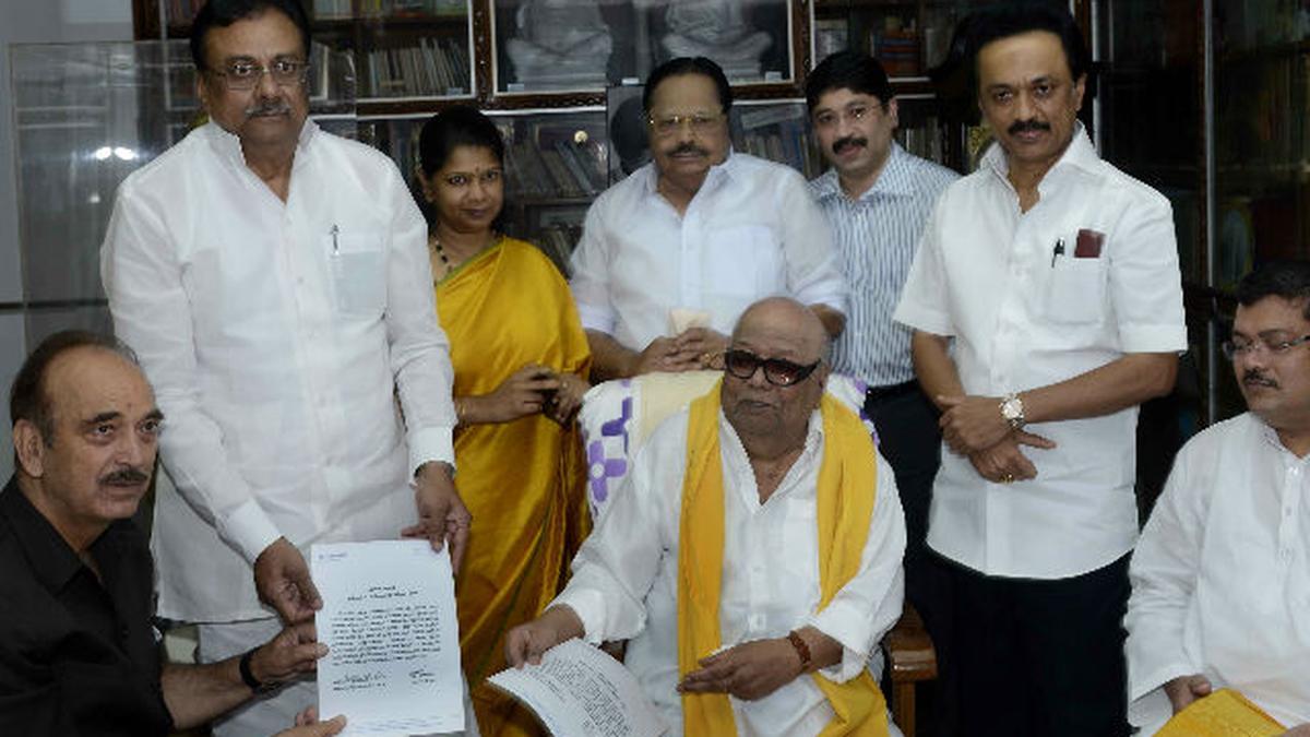 Congress gets 41 seats; Azad confident of win for DMK alliance - The Hindu