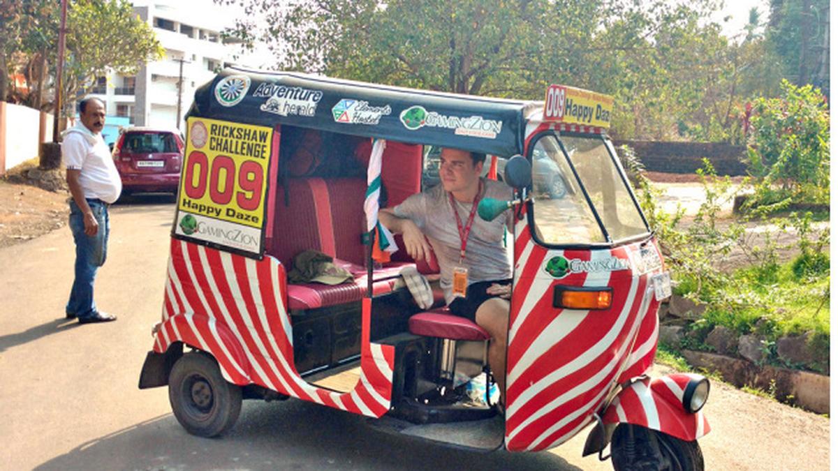 Rickshaw challenge enthrals all - The Hindu